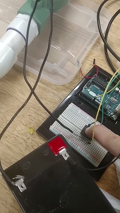 Using Arduino to open and close valve to launch tennis ball - YouTube