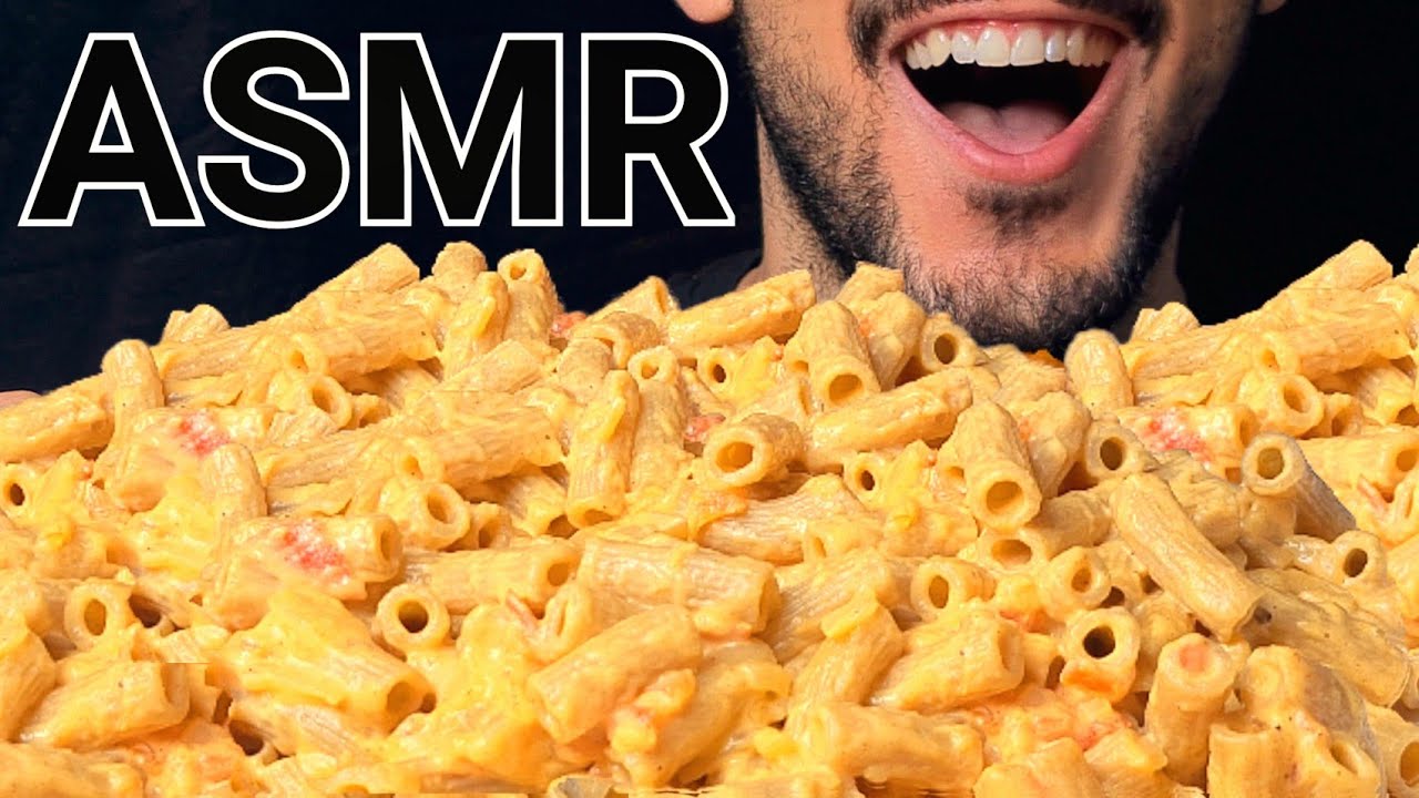 ASMR CHEESE PENNE WITH TOMATOES (EATING SOUNDS) NO TALKING MUKBANG ...