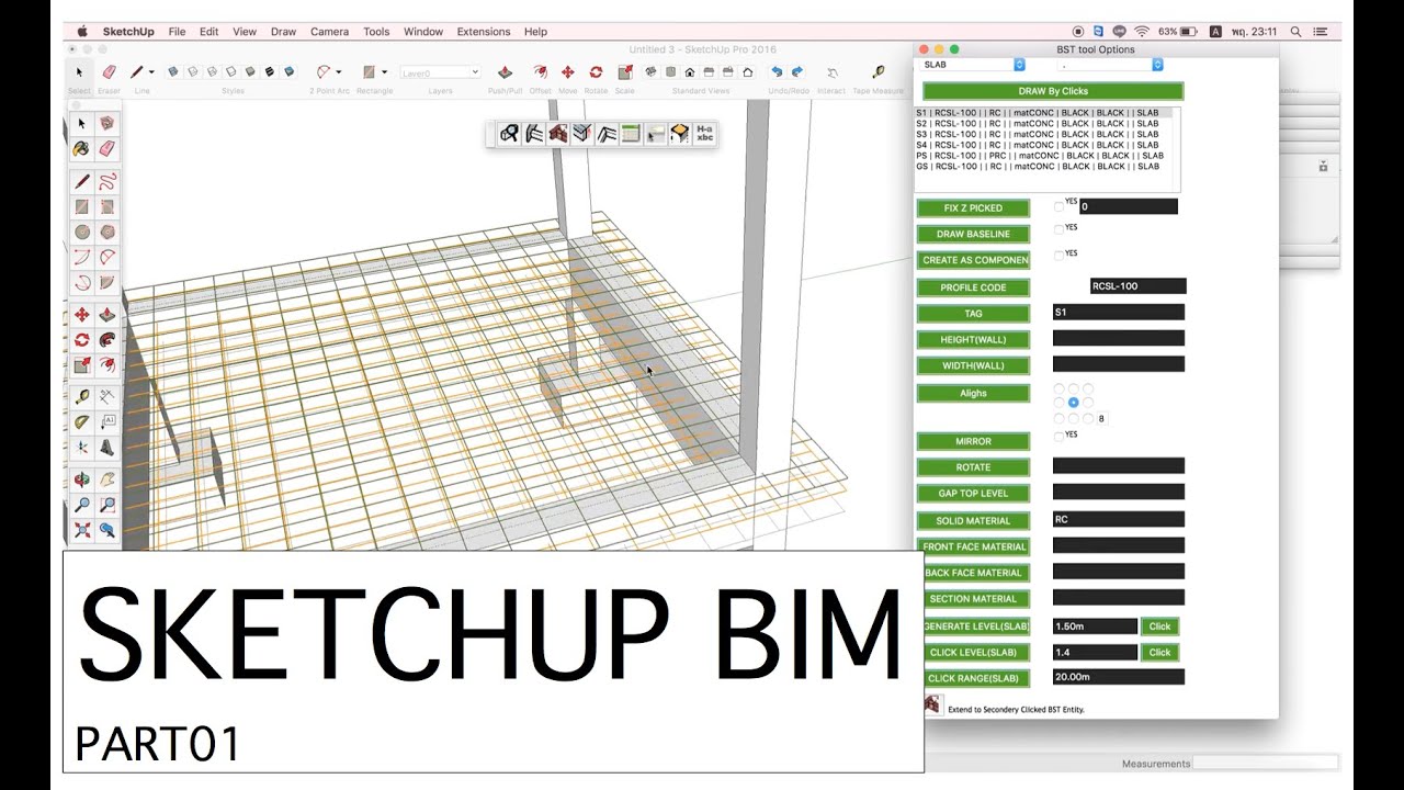 SKETCHUP BIM 01 HD - YouTube