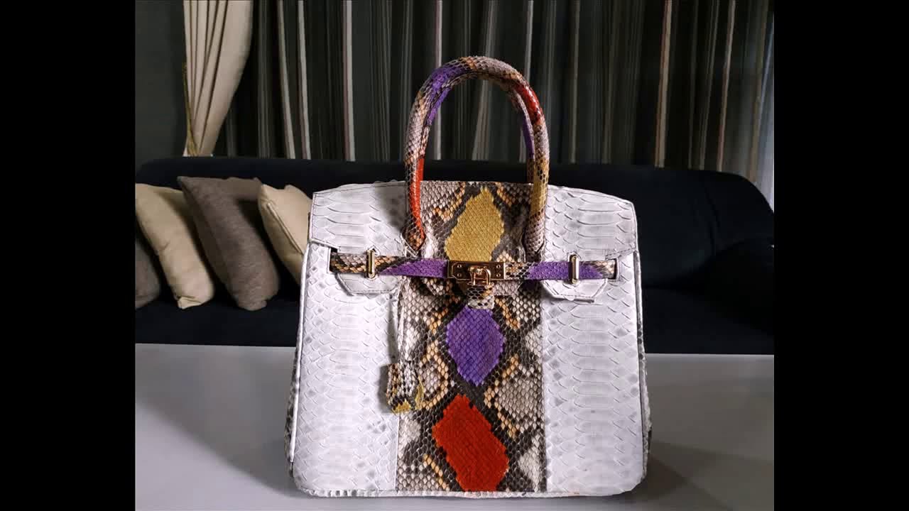 Genuine Birkin Python Snakeskin - Colorful - Size 30 cm - YouTube
