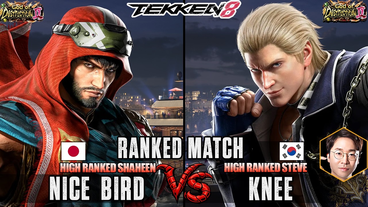 Tekken 8 NICE BIRD 🇯🇵 (Shaheen) Vs KNEE 🇰🇷 (Steve Fox) High Level ...