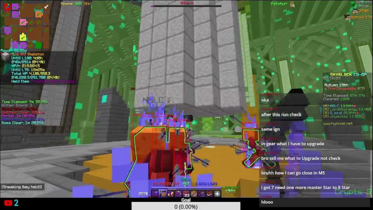Hypixel SkyBlock Live// F7 Dungeons Grind Tank - YouTube
