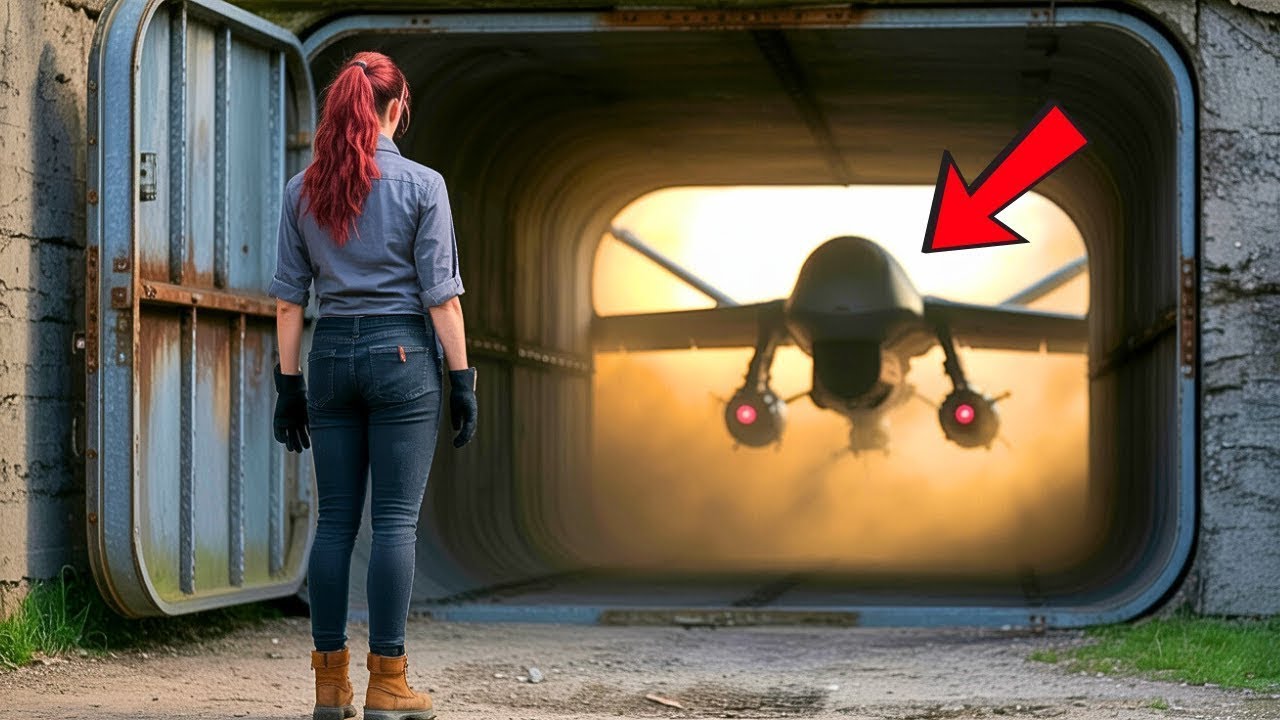 Mechanic Girl Finds Hidden Army Base — Inside Were Combat Drones Worth ...