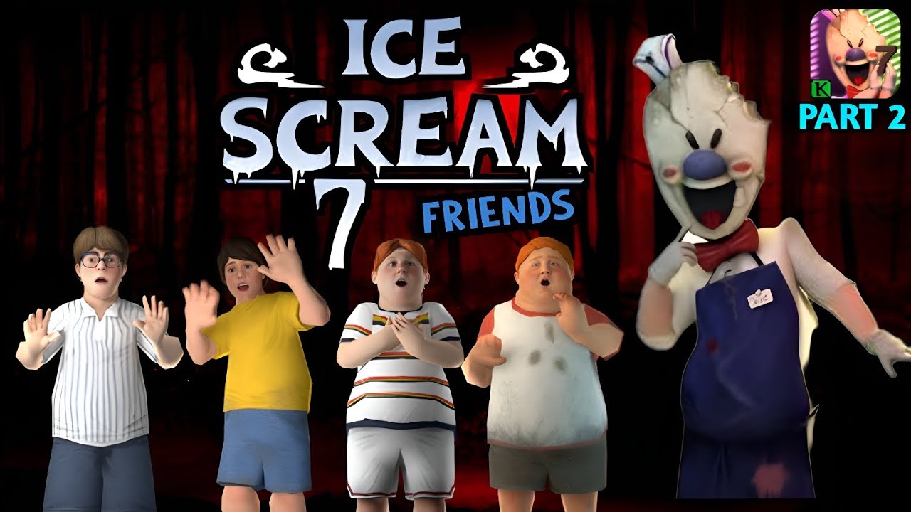 ALL FRIENDS ARE IN DANGER | ICE SCREAM 7 | HORROR GAMEPLAY | PART 2 ...