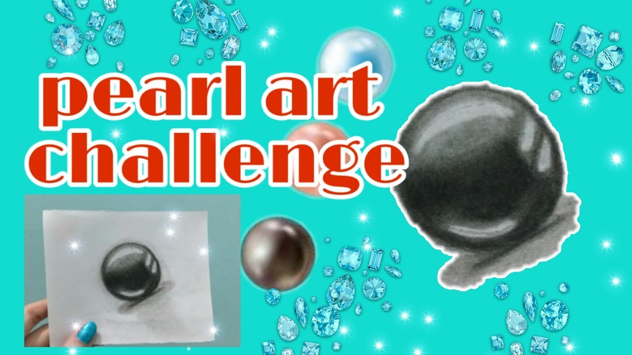 HOW TO DRAW A REALISTIC PEARL WITH CHARCOAL STEP BY STEP / ART ...