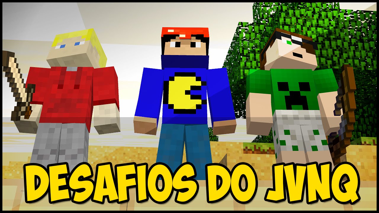 Minecraft: DESAFIOS DO JVNQ! c/ TazerCraft e Febatista - YouTube