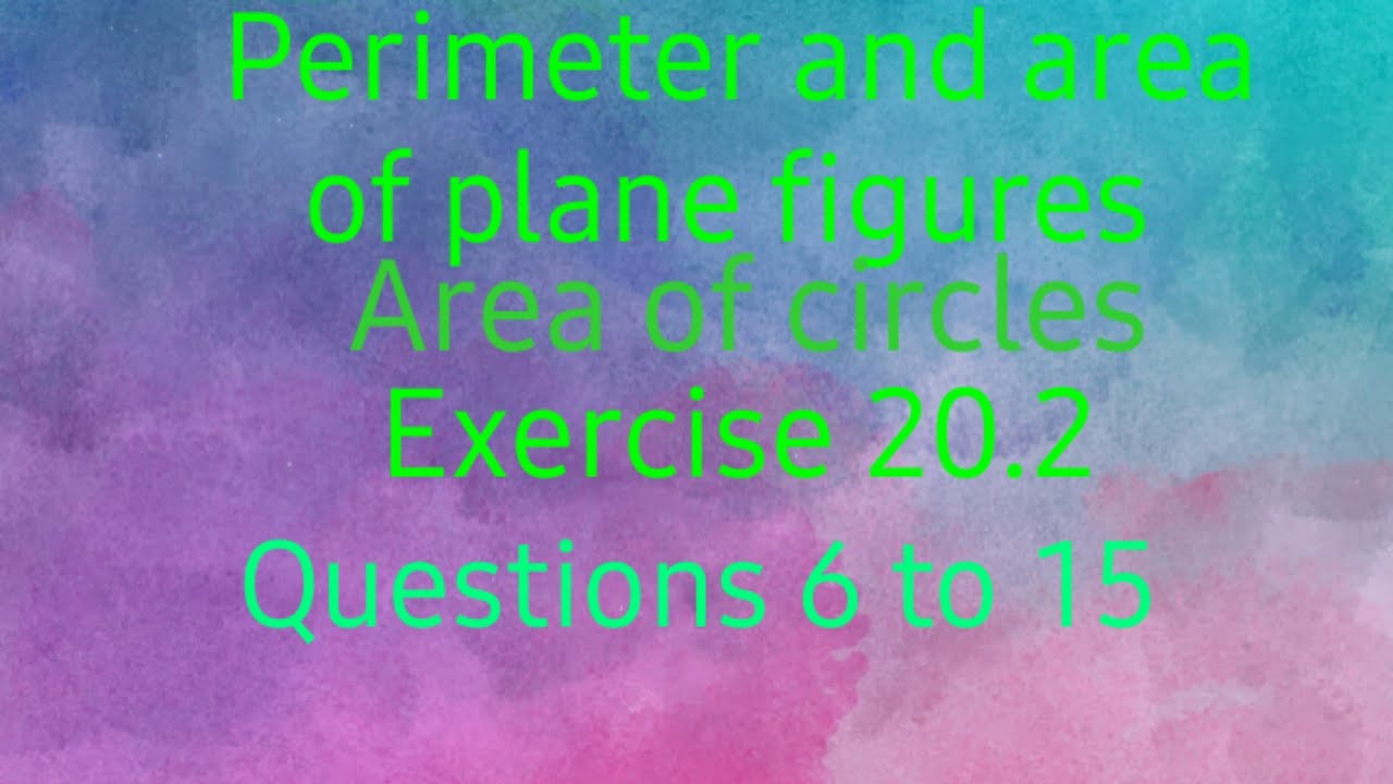 Perimeter and area of plane figures - YouTube