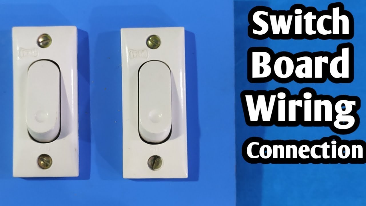 2 Switch 2 Holder Wiring Connection // Switch Board Wiring Connection ...