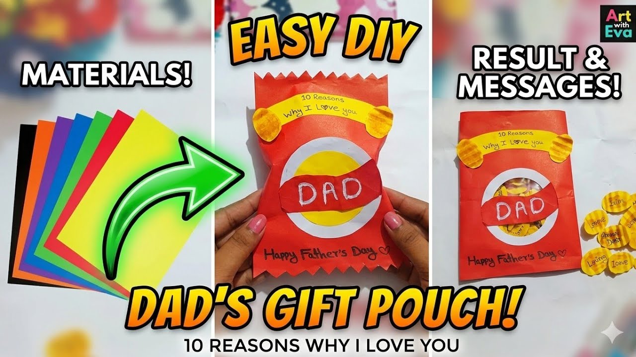 How To Make Father's Day Gift/DIY Father's Day Gifts/Chips Packet ...
