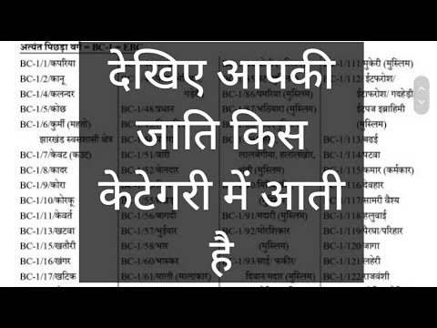 OBC general ST SC caste list ||category list|| caste list||#category # ...
