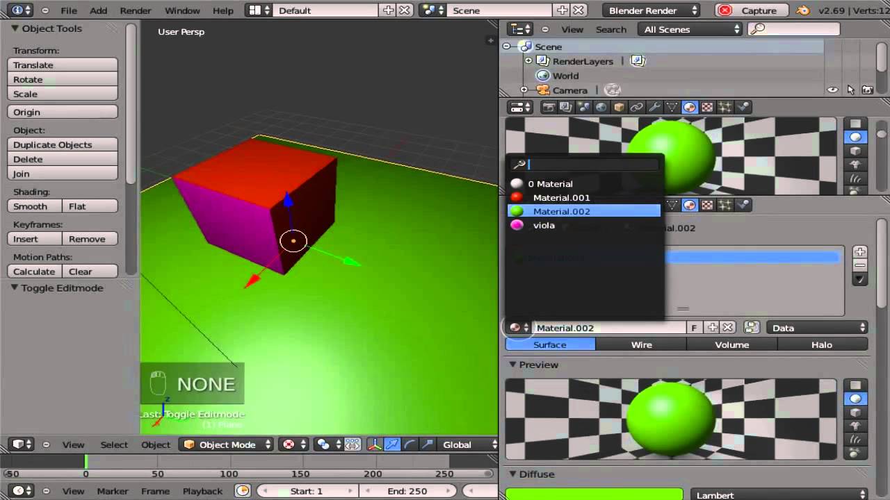 Blender 2.69 - Lezione 2 - YouTube