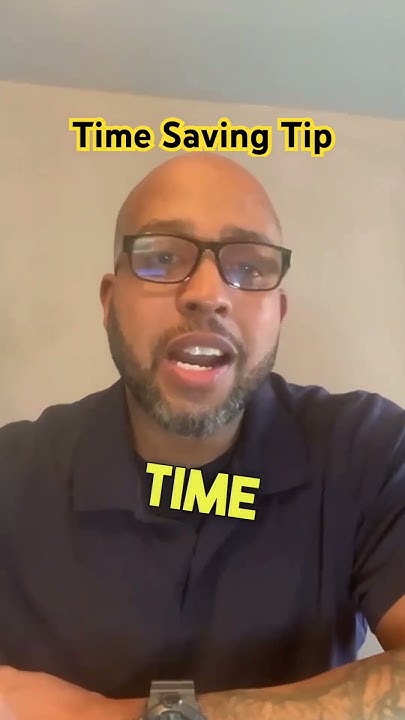 Time Saving Tip - YouTube