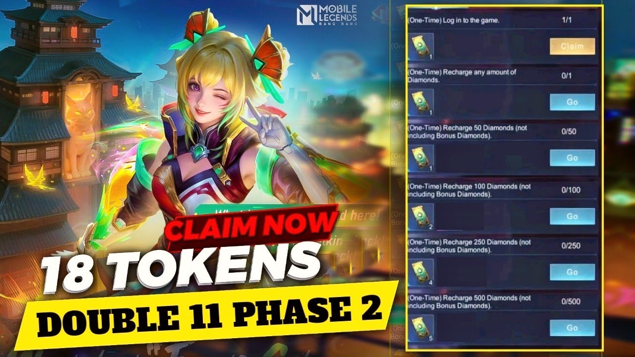 DOUBLE 11 WISH TOKENS PHASE 2 / GET YOUR FREE SKIN TODAY😍 DONT MISS🔥 ...