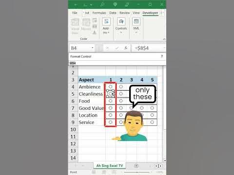 How to involve option buttons under Form Controls in calculation in Excel - YouTube