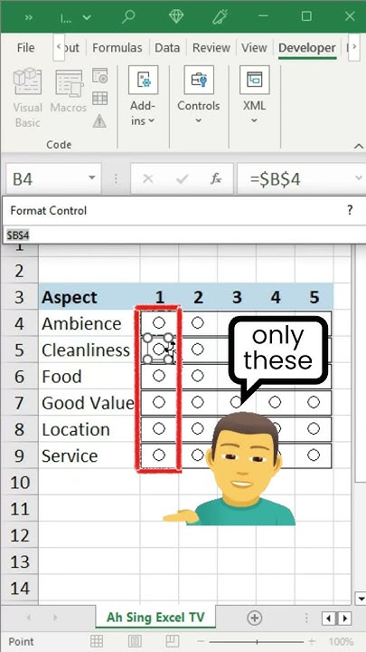 How to involve option buttons under Form Controls in calculation in Excel - YouTube