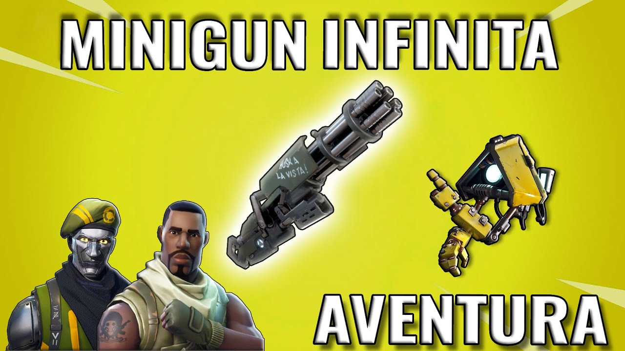 La MEJOR BUILD para AVENTURA | Minigun infinita | Fortnite stw - YouTube