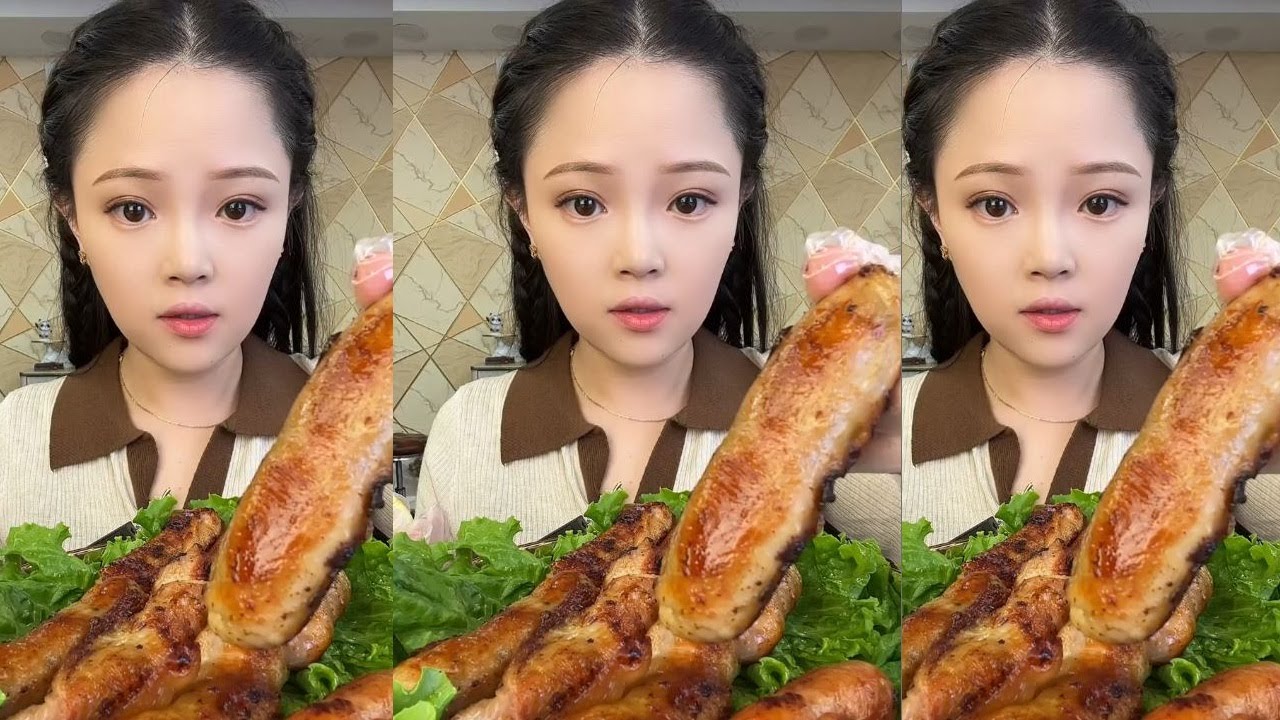 ASMR CHINESE MUKBANG FOOD EATING SHOW | Xiao Yu Mukbang 58 - YouTube