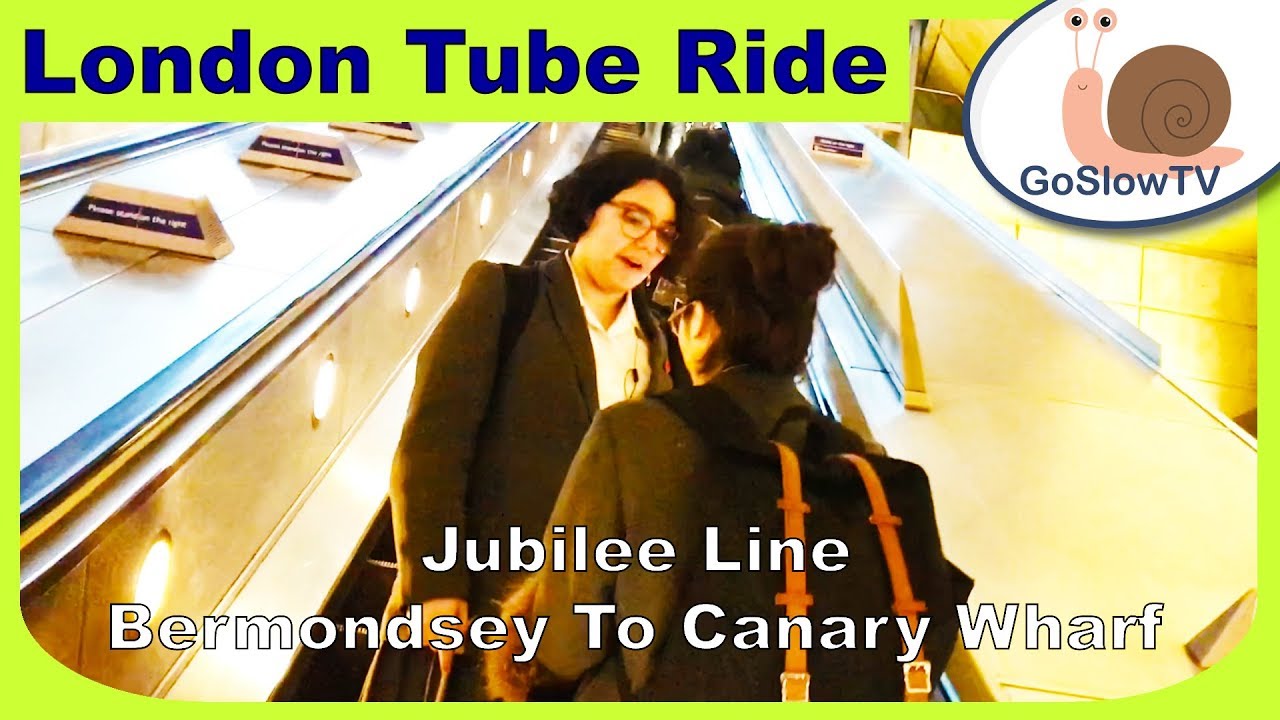London Underground Tube Ride | Bermondsey To Canary Wharf | Jubilee ...