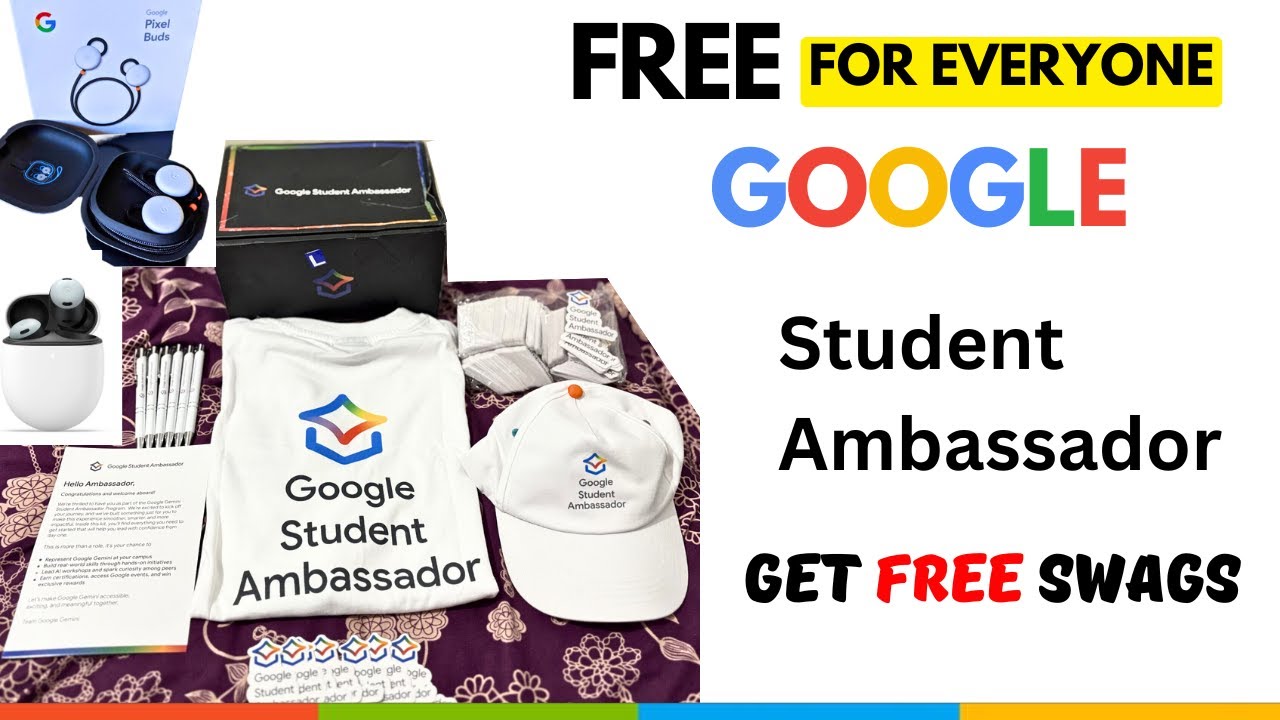 Google Student Ambassador Program || Free Google Swags in 2025 - YouTube