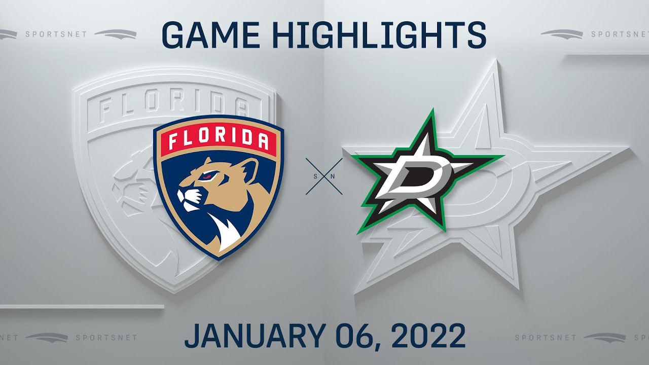 NHL Highlights | Panthers vs. Stars - Jan. 6, 2022 - YouTube