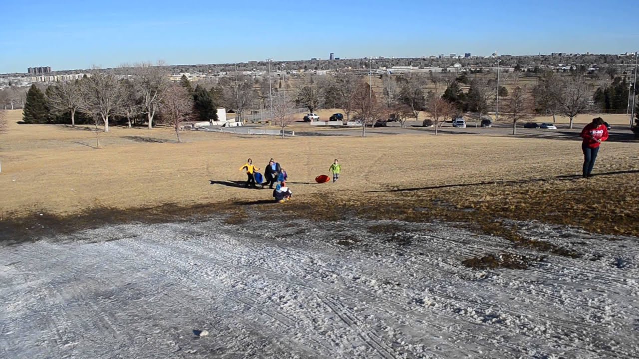 Watch Out! Tandem Speed Sledding at Ruby Hill Rail Yard Denver, CO ...