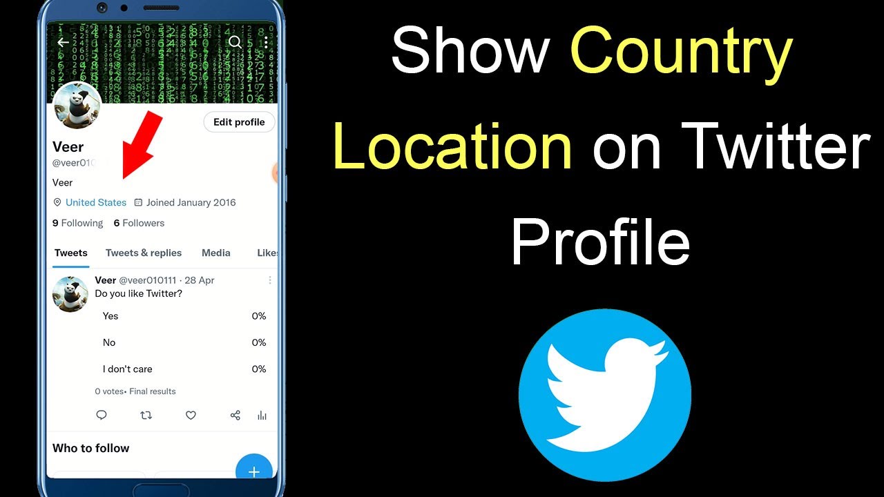 How to add country location on Twitter Profile? - YouTube