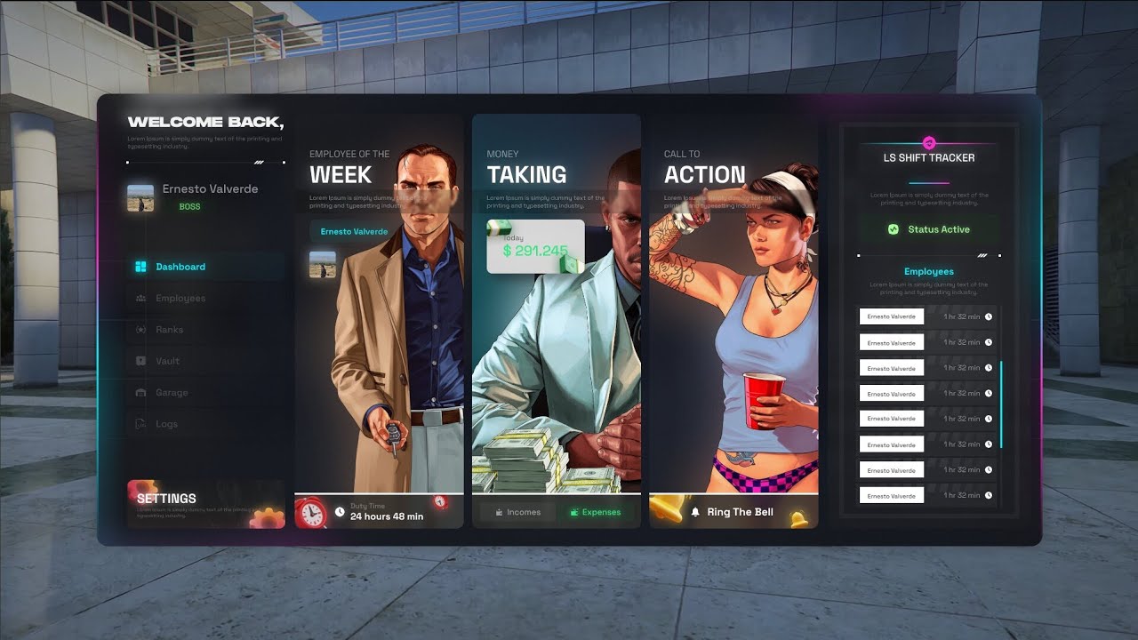 FiveM | Boss Menu Script - Advanced Job Management System - YouTube