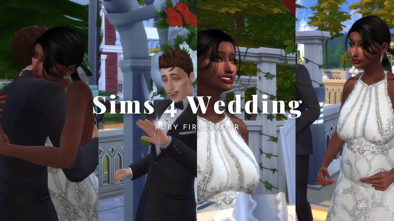 A Sims 4 Wedding with a pregnant sim. - YouTube
