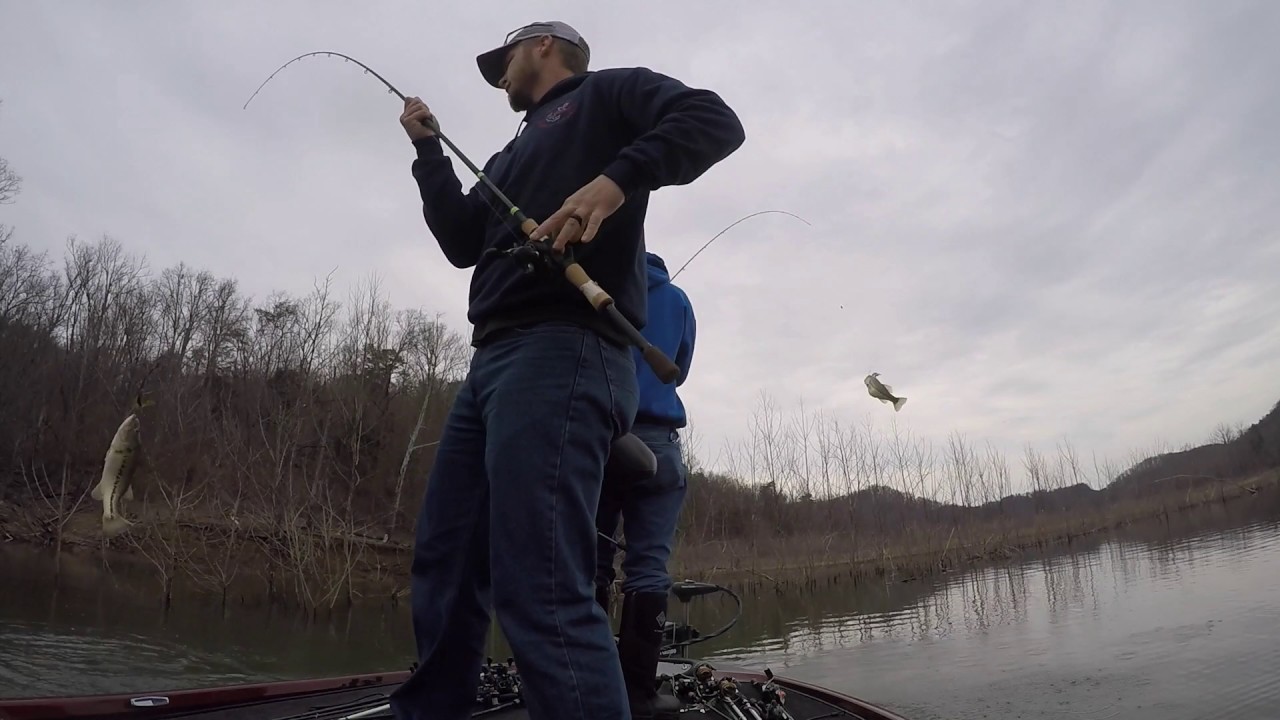 Lake Cumberland Spring Bass Fishing 3/12/16 - YouTube