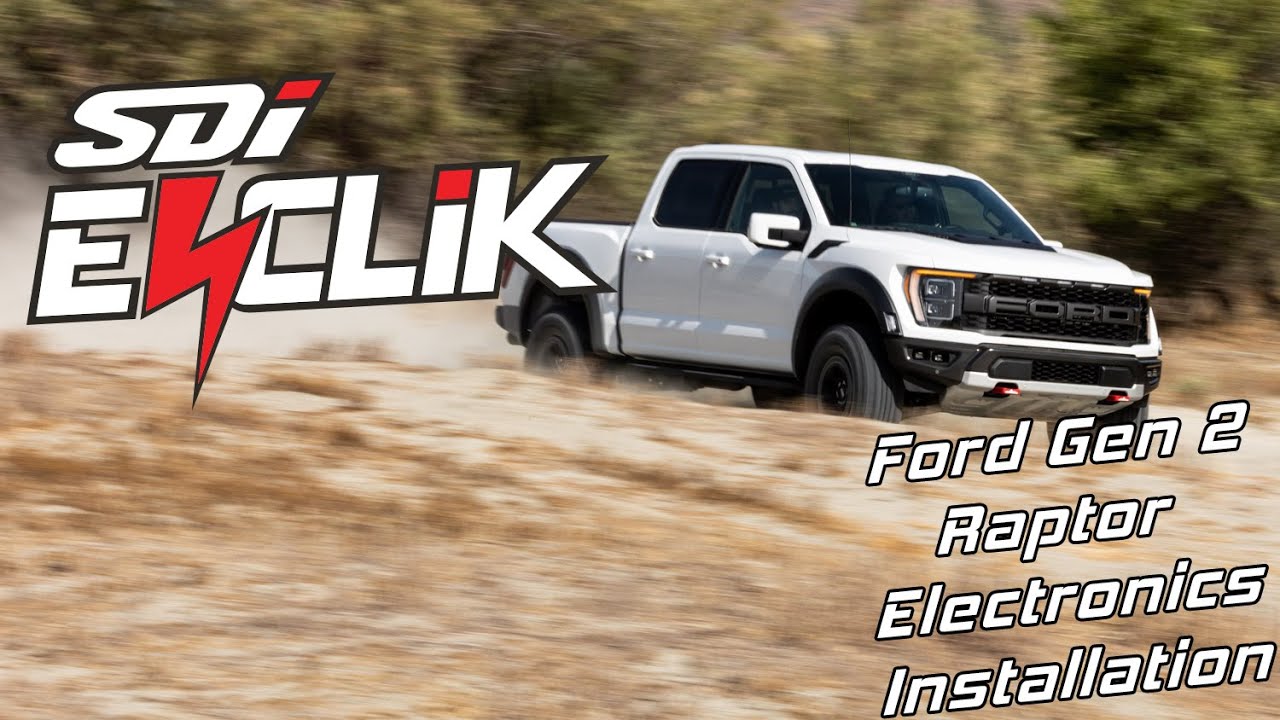 SDI E-CLIK Gen 3 Ford Raptor Electronics Installation - YouTube