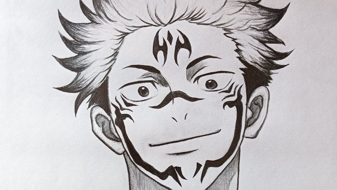 How to draw sukuna step by step timeless tutorial #sukuna # ...