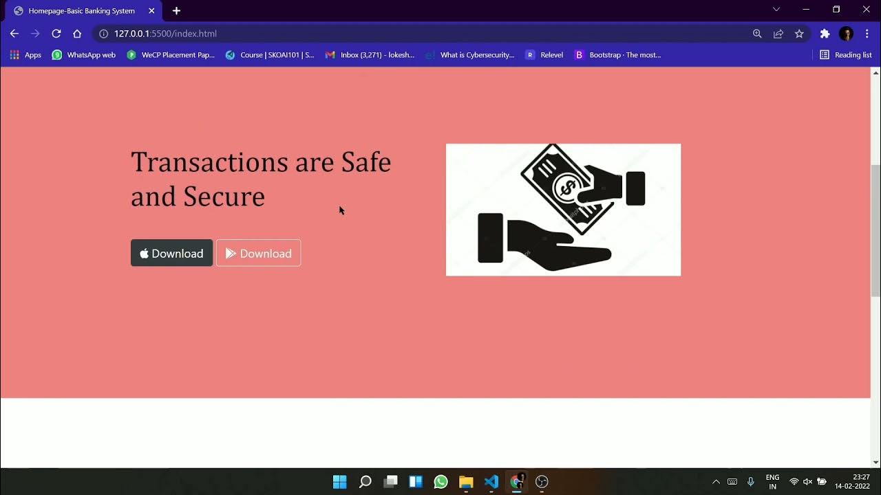 Basic Banking System Using Html Css Js Youtube