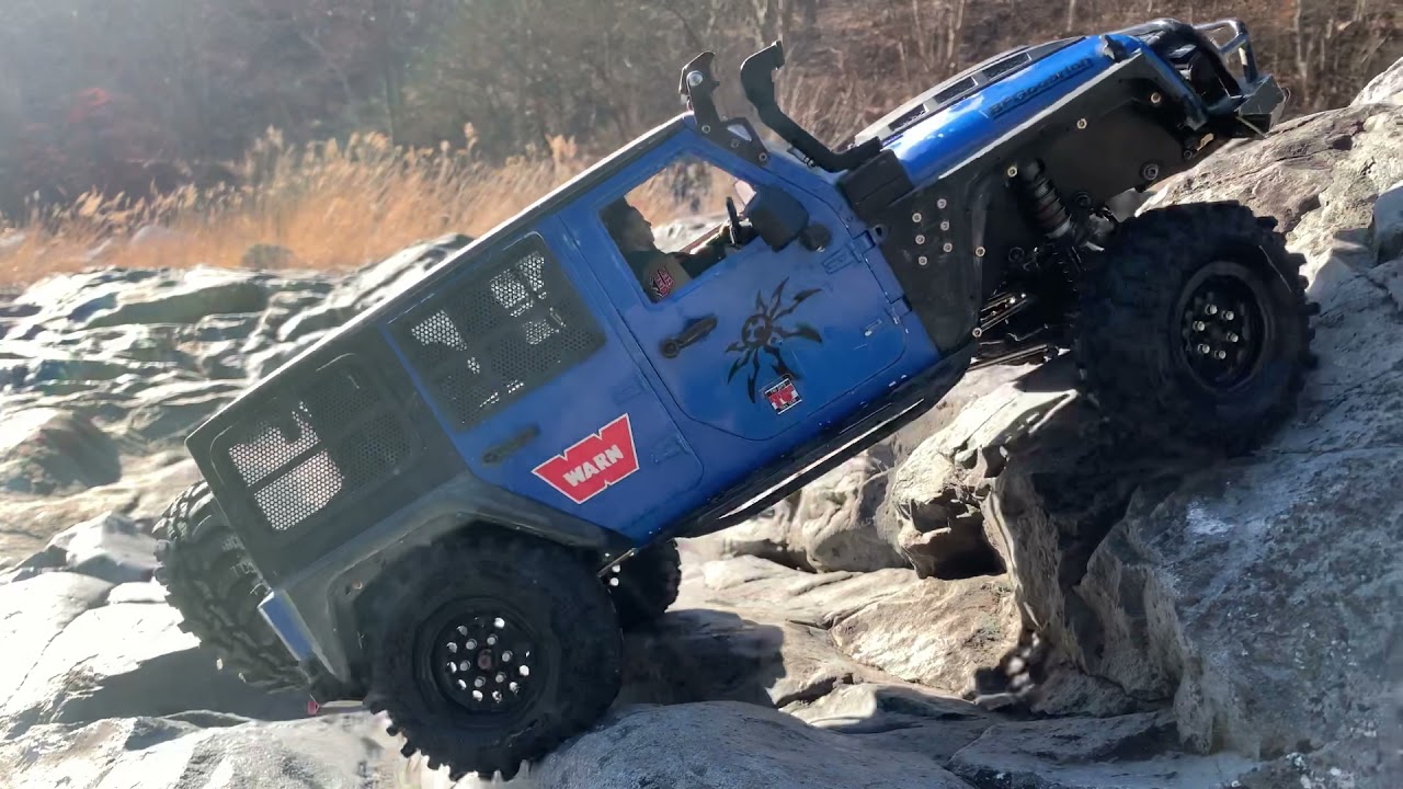 1/10 Scale RC car : Jeep Wrangler Rubicon JK(SCX10 II) Rock Trail #34 ...