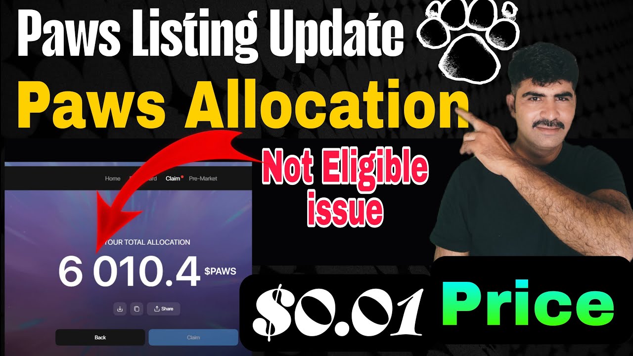 Paws Allocation Cheak Paws Listing Update Paws Coin Price Paws Listing ...