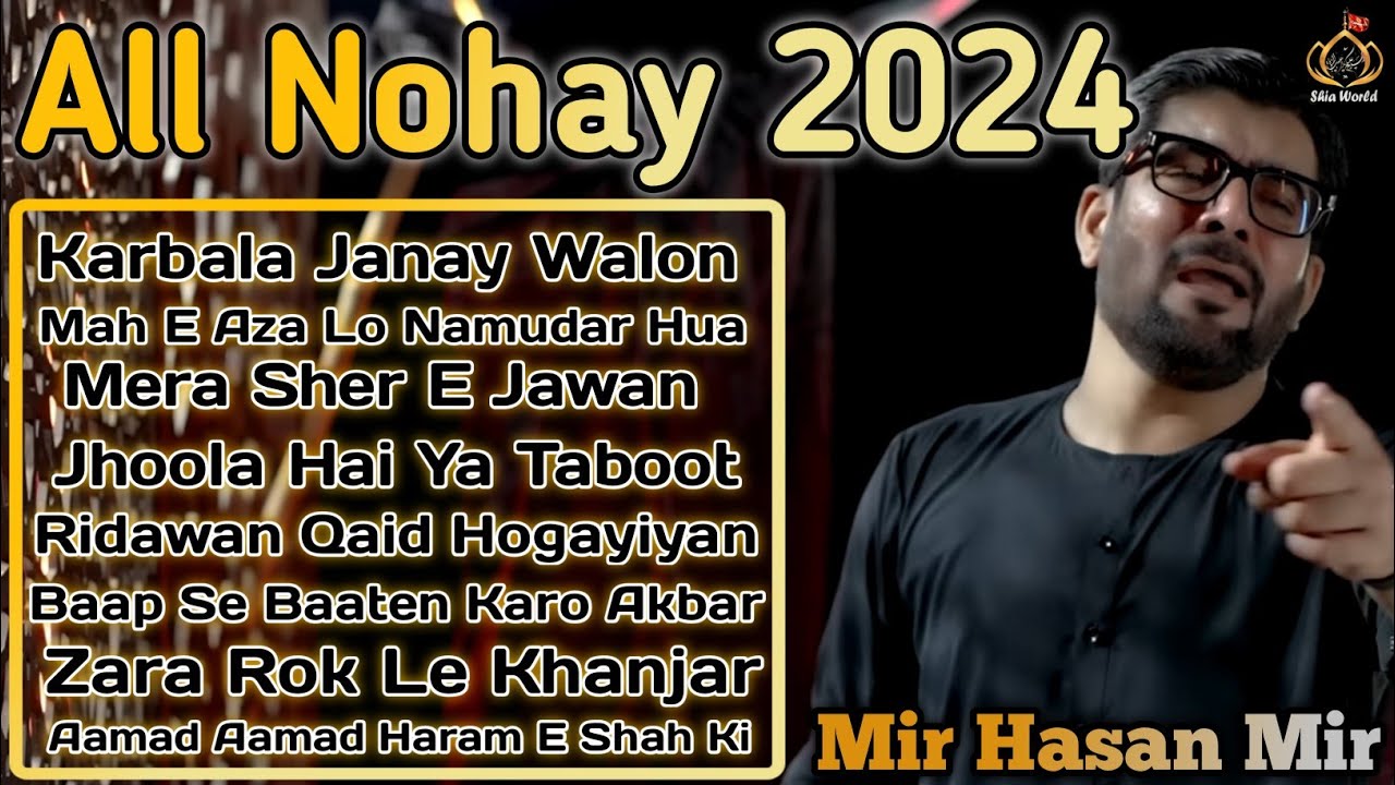 Mir Hasan Mir All Nohay 2024 | Nohay Playlist | All New Nohay Playlist ...