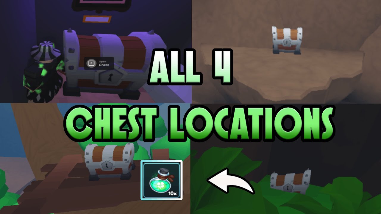 ALL 4 OP CHEST LOCATIONS (FREE POTIONS!) in Anime Champions Simulator ...