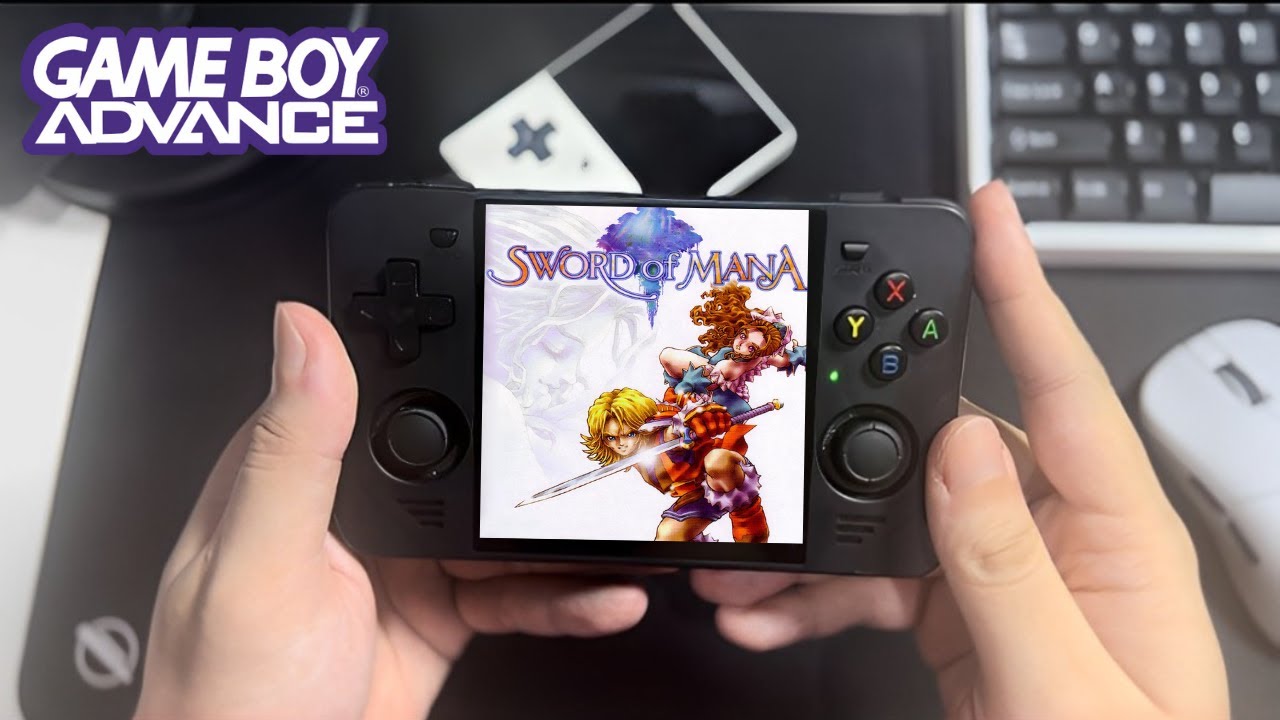 Sword of Mana (GBA) - Powkiddy RGB30 Gameplay - YouTube