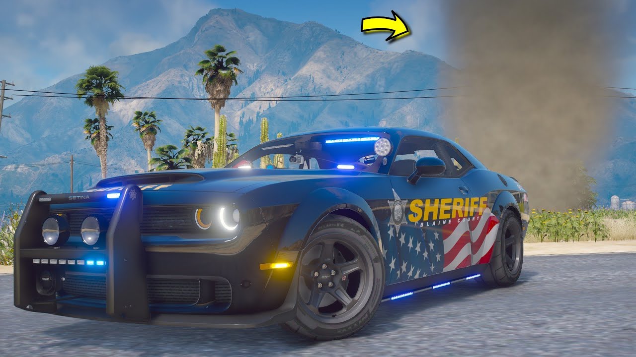 New Sheriff Car Going Crazy - GTA 5 LSPDFR Police Mod - YouTube