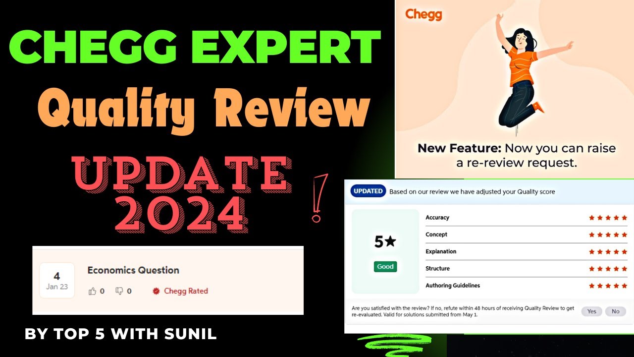 Chegg Expert Quality Review Regarding New Update 2024 / Re-review ...