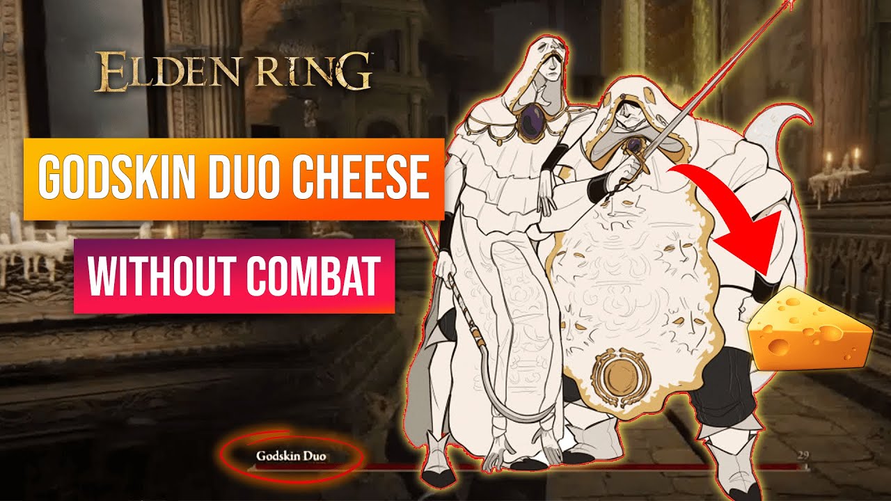 Elden Ring Godskin Duo Cheese! No Fighting! Just In 1 Minute! 1 Million ...