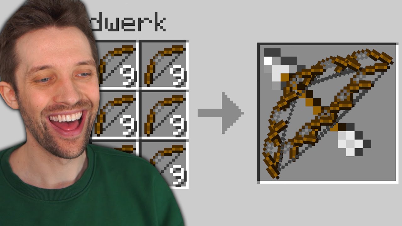 MINECRAFT, aber mit BOGEN BOGEN BOGEN BOGEN² - YouTube