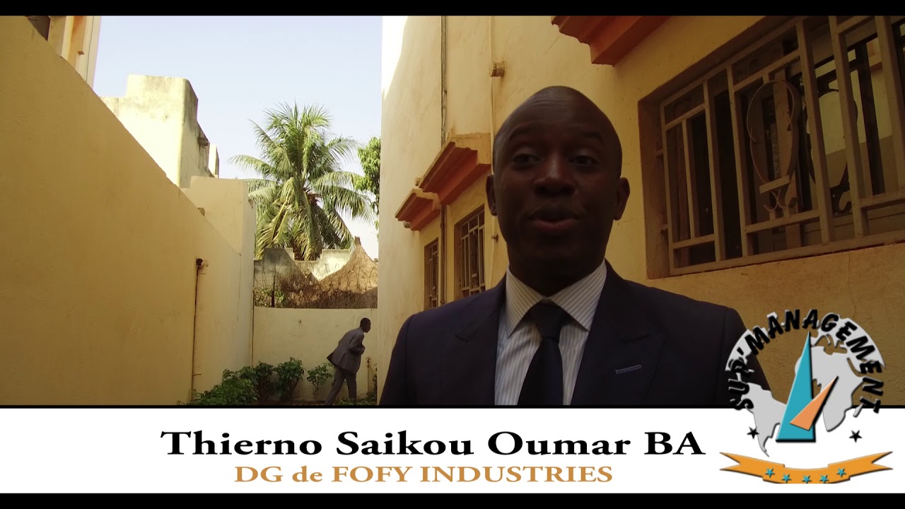 M. Thierno BA Directeur Général de Fofy Industries à Sup'Management ...