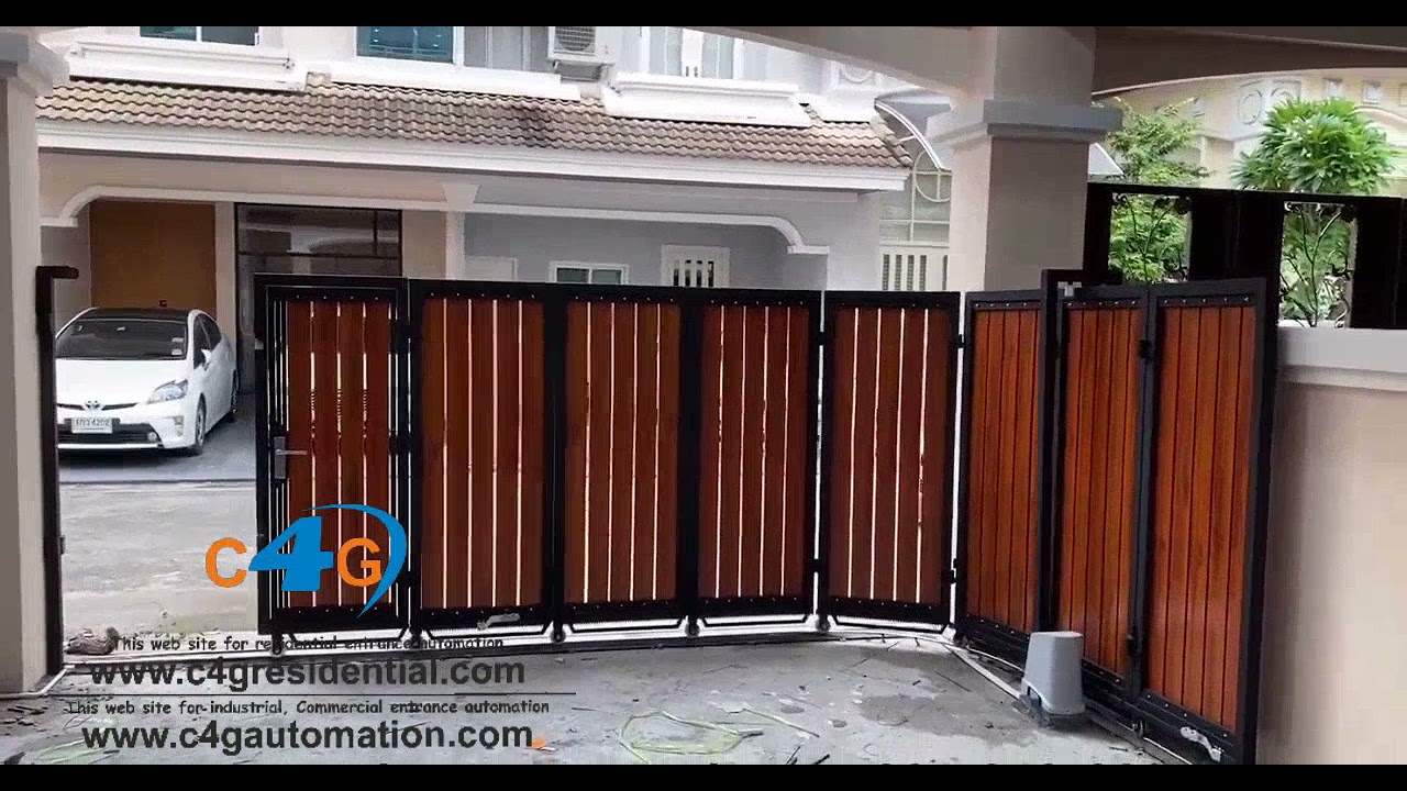 Automatic Turning Sliding Gate | Fully Open Space Saving Gate | Slide ...