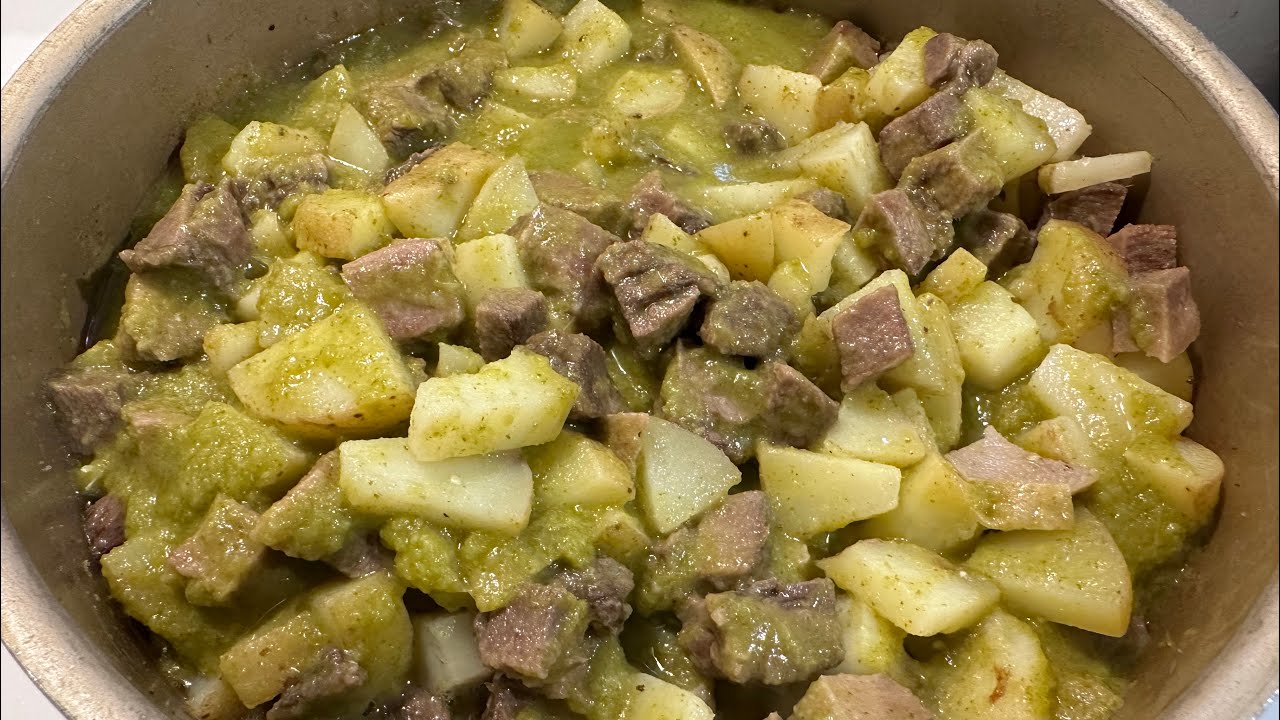 LENGUA DE RES CON PAPAS EN SALSA VERDE | GUISADOS ECONÓMICOS | COMIDA ...