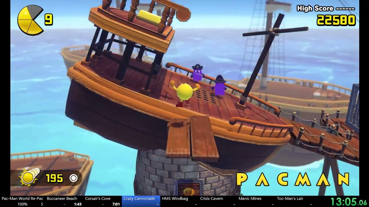 Pac-Man World Re-Pac 100% Speedrun in 2:30:49 - YouTube