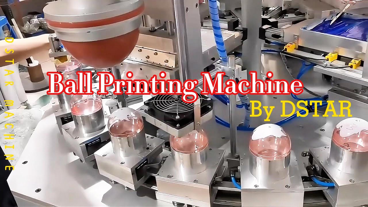 ball printing machine from origin manufacturer DSTAR - YouTube