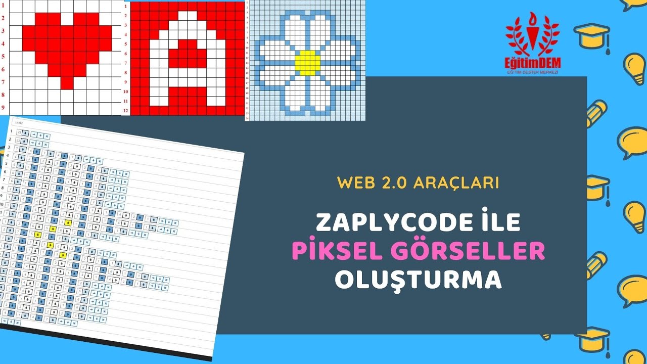 ZAPLYCODE İLE PİKSEL GÖRSELLER OLUŞTURMA - YouTube