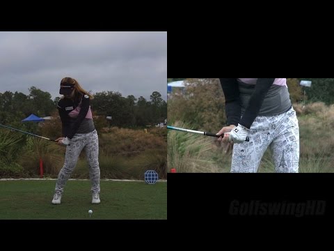 BAEK KYU JUNG - HANDS THRU IMPACT (CLOSE UP SLOW MOTION) DRIVER GOLF SWING CME CHAMPIONSHIP 2014 HD