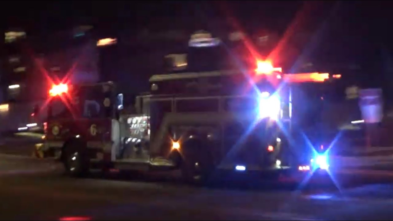 Glenview Fire Dept Engine 6 Responding - YouTube