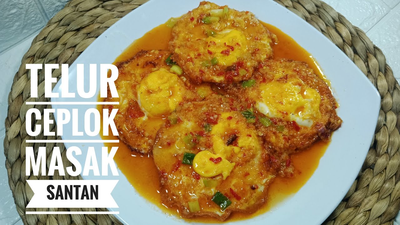 Telur Ceplok Masak Santan | Menu Masak Harian | Mudah dan Enak - YouTube